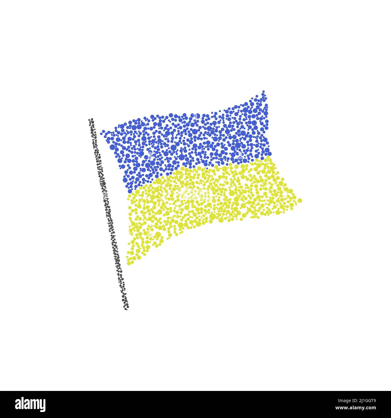 Blue yellow rectangle shape. Vector Ukrainian flag Stock Vector Image ...