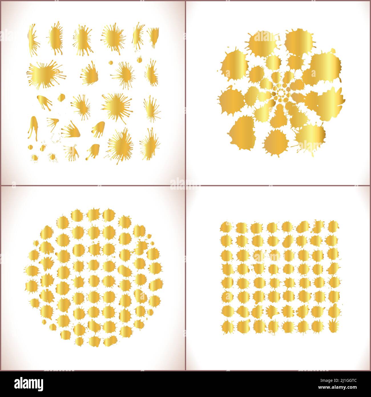 Gold splash vector vectors hi-res stock photography and images - Alamy