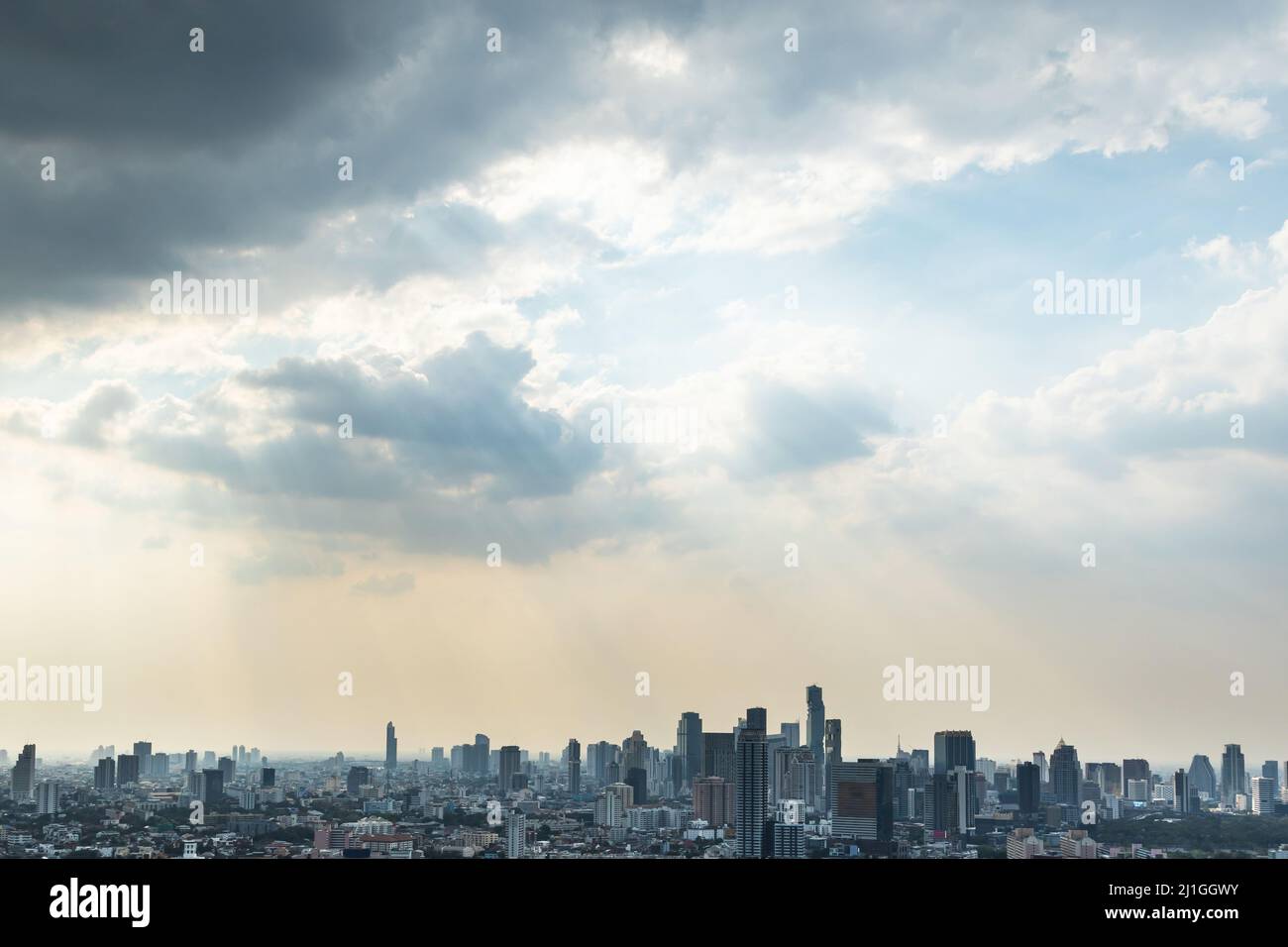 Aerial view downtown bangkok air hi-res stock photography and images ...