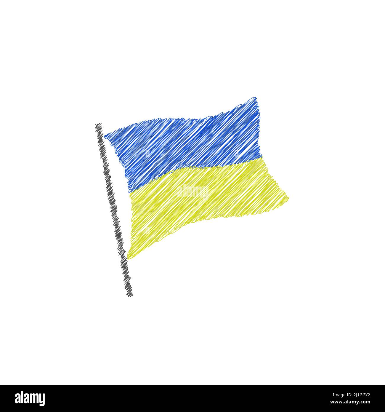 Blue yellow rectangle shape. Vector Ukrainian flag Stock Vector Image ...