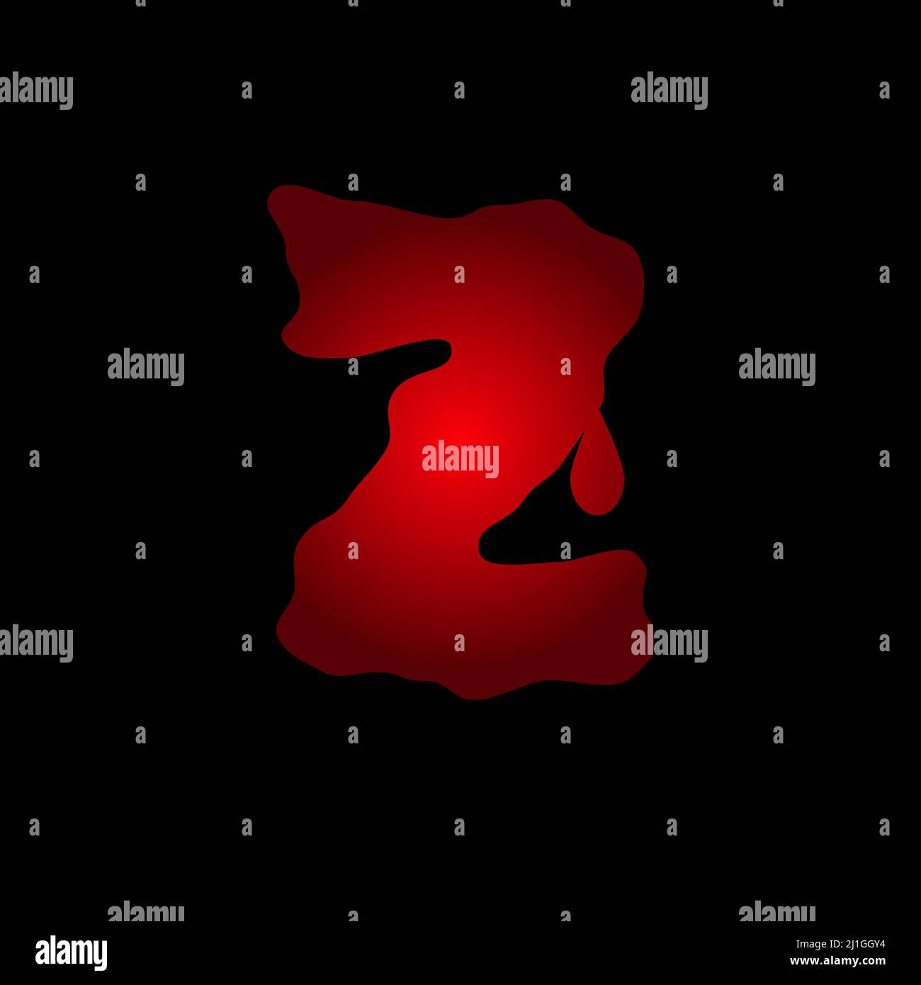Red bloody Z letter icon Stock Vector Image & Art - Alamy
