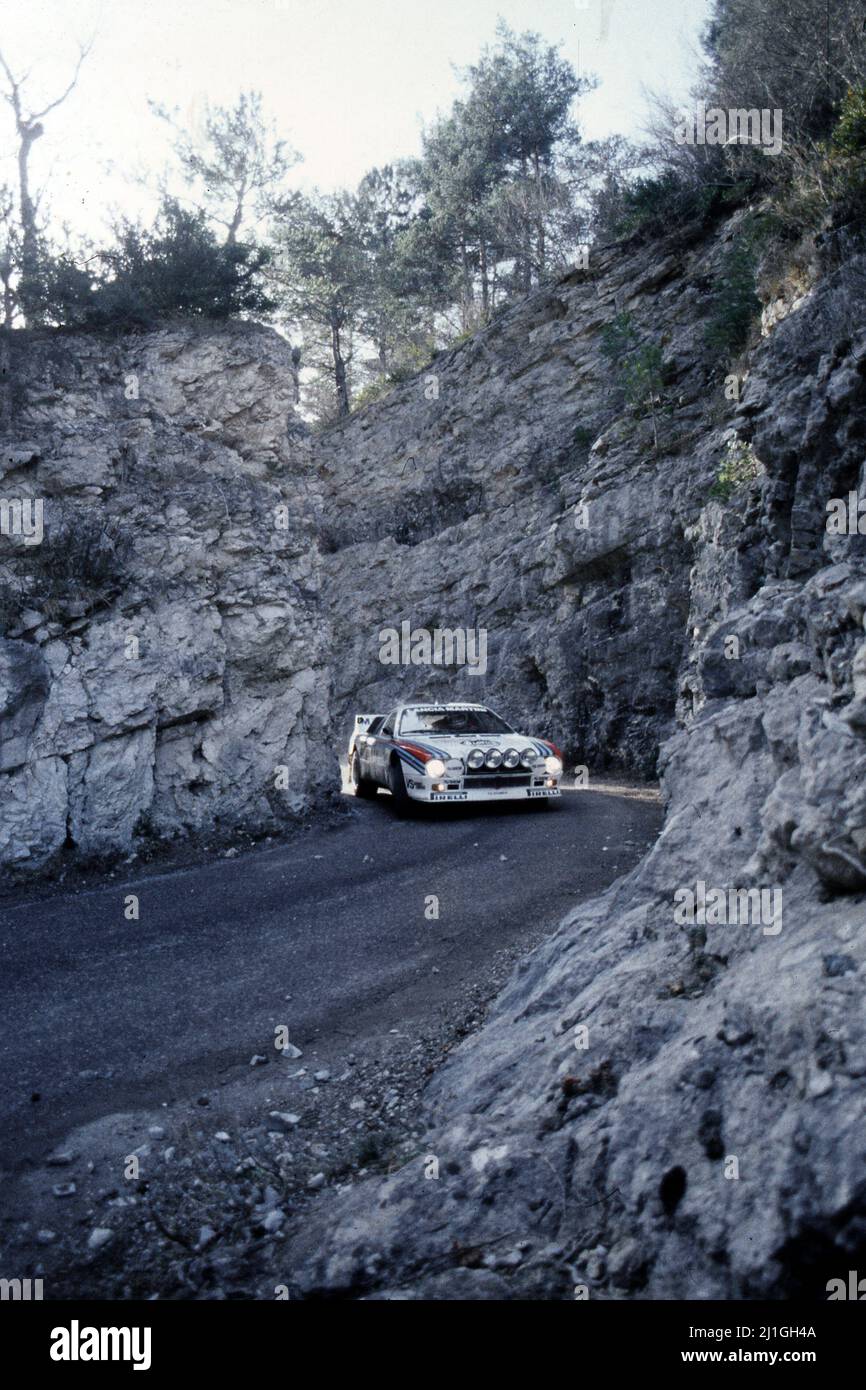 Walter Rohrl (GER) Christian Geistdorfer (GER) Lancia Rally 037 GrB ...