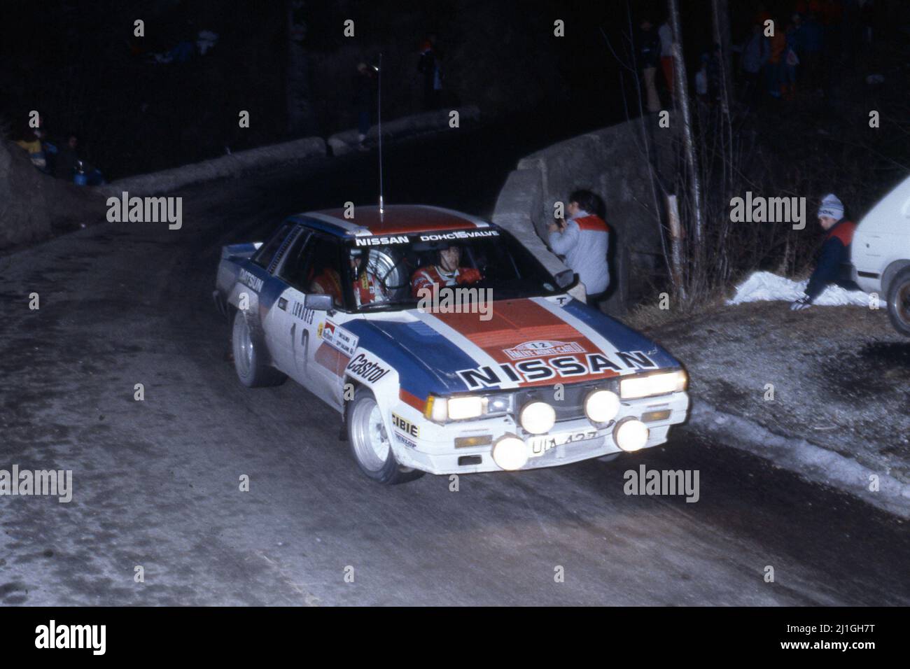 Timo Salonen (FIN) Seppo Harjanne (FIN) Nissan 240 RS GrB Team Nissan ...