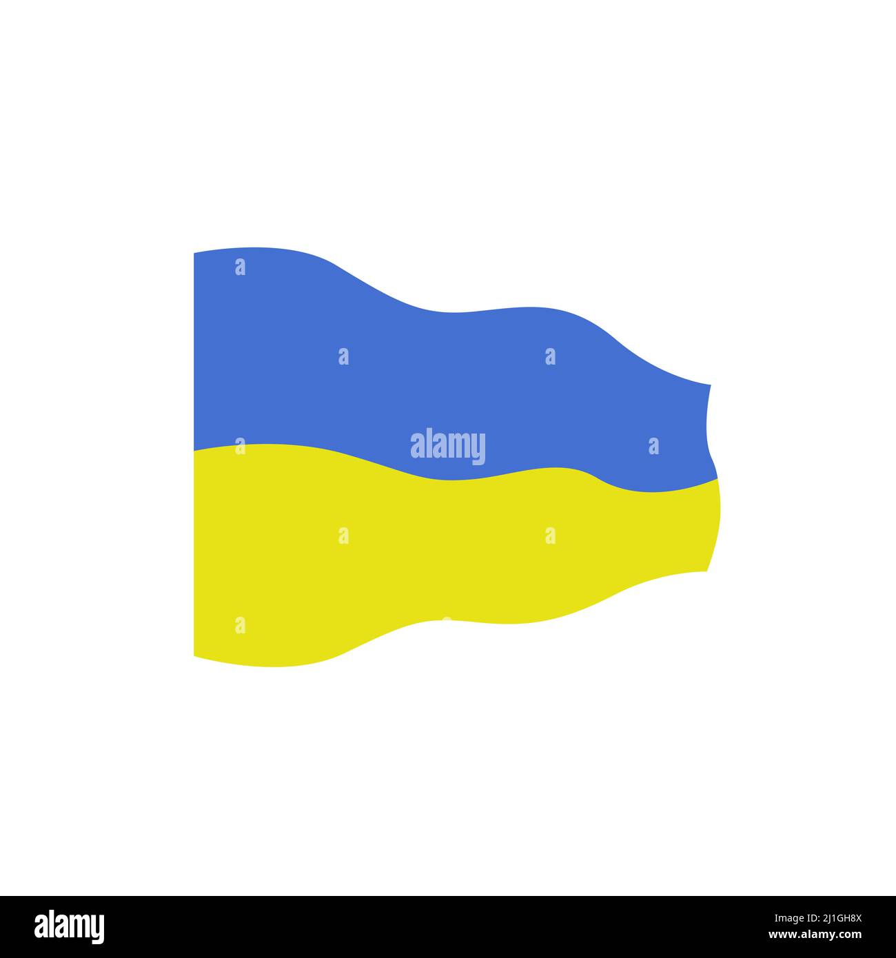 Blue yellow rectangle shape. Vector Ukrainian flag Stock Vector Image ...