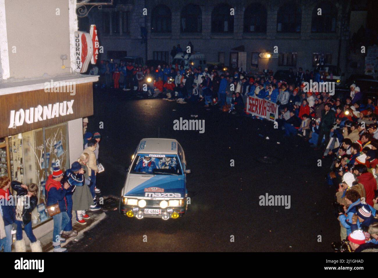 Achim Warmbold (GER) Bernhard Schmidt (GER) Mazda 323 GrA Mazda Rally ...
