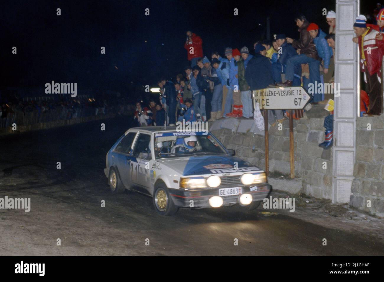 Alain Beauchef (FRA) Daniel Brichot (FRA) Mazda 323 GrA Mazda Rally ...