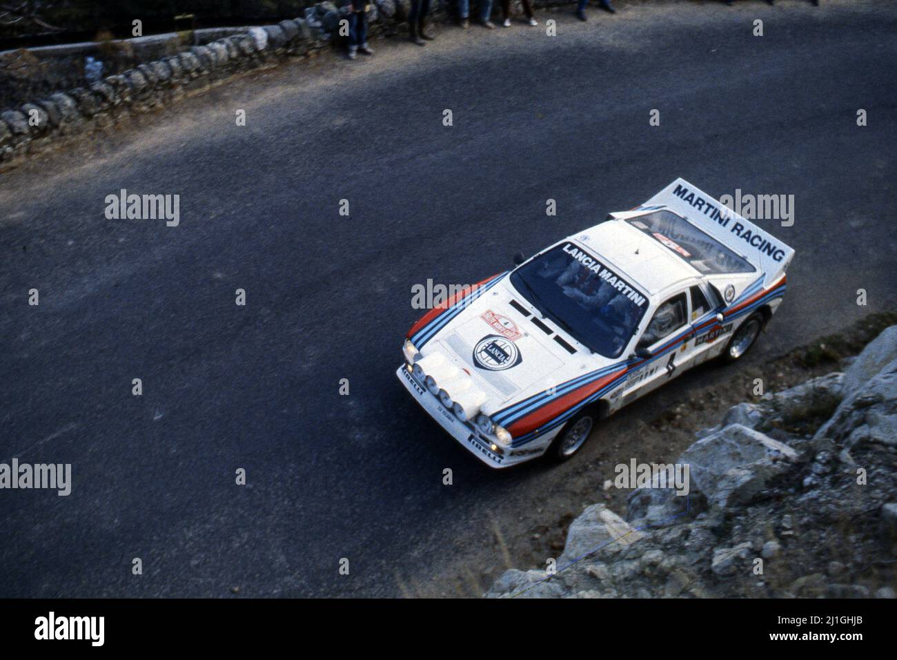 Markku Alen (FIN) Ilkka Kivimaki (FIN) Lancia Rally 037 GrB Martini ...