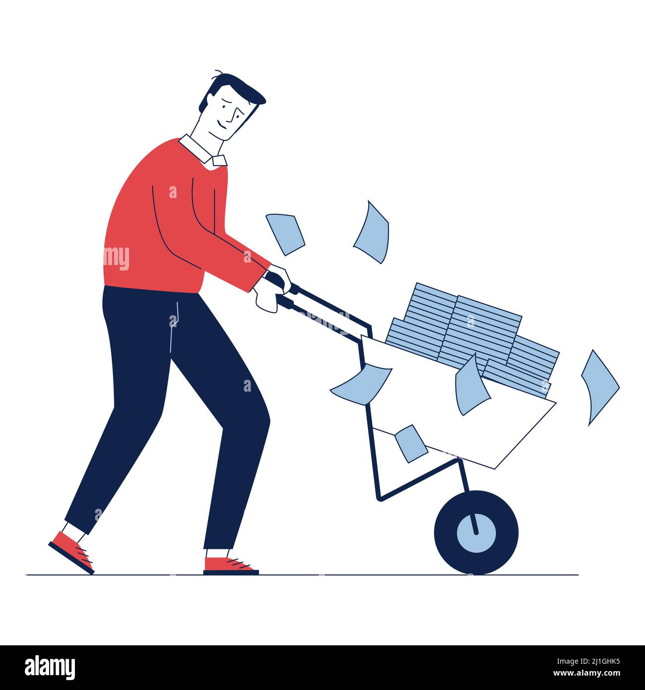 Overload cart Stock Vector Images - Alamy