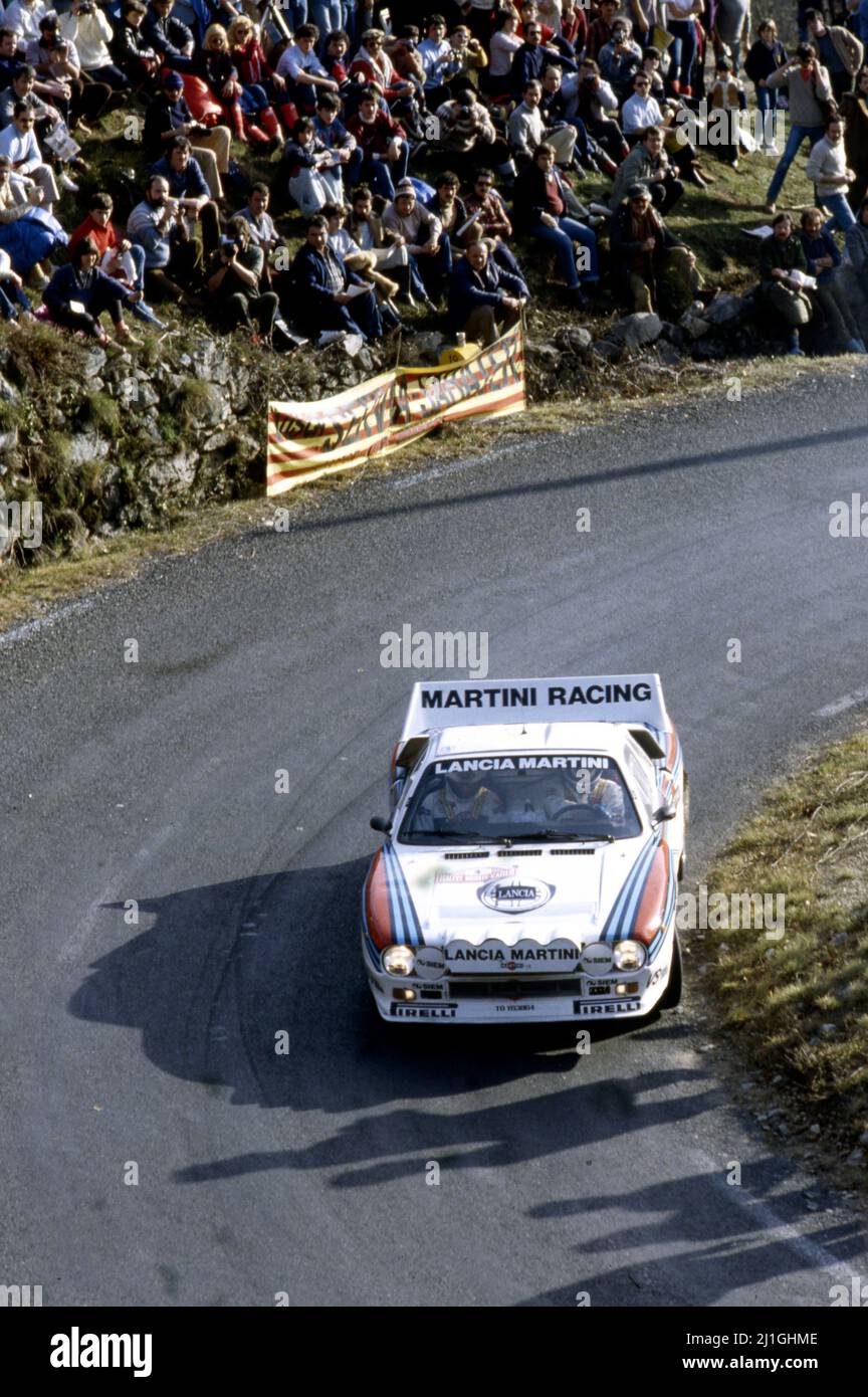 Markku Alen (FIN) Ilkka Kivimaki (FIN) Lancia Rally 037 GrB Martini ...