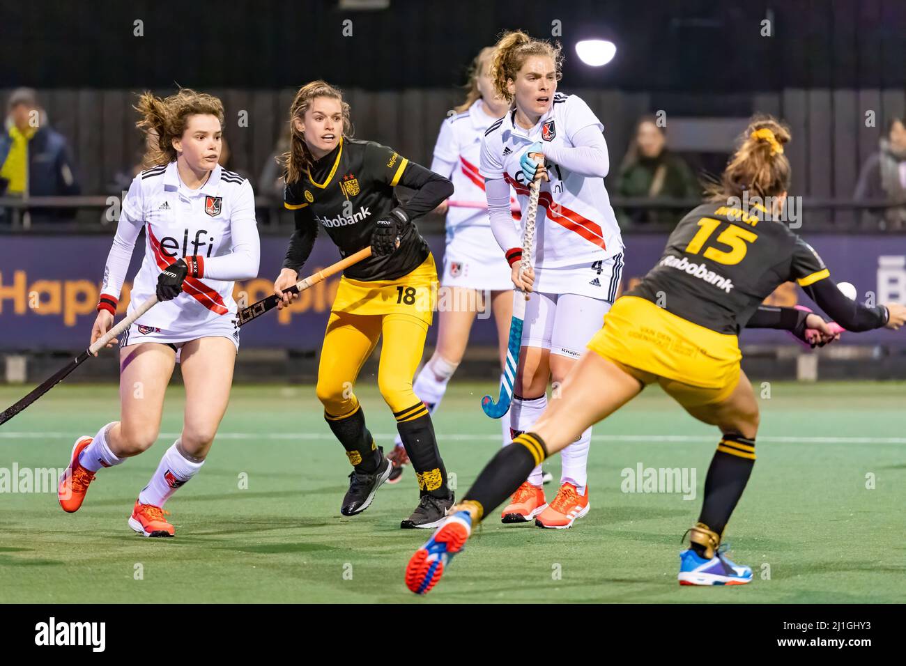 DEN BOSCH, 11-03-2022, HC Den Bosch, Hockey Hoofdklasse Dames, Seizoen ...