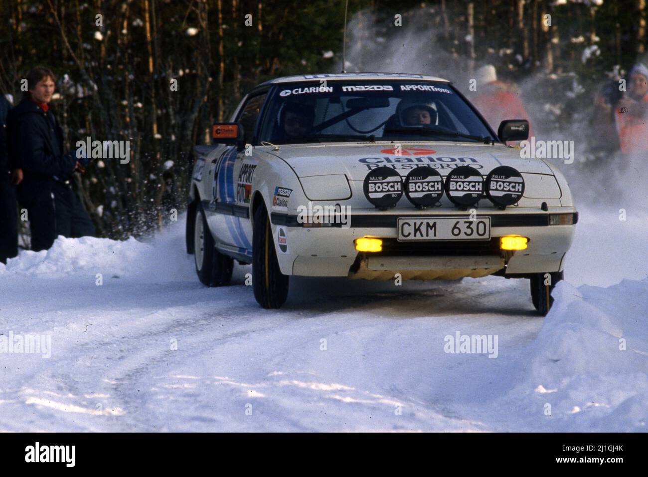 Bror Danielsson (SWE) Anders Eklind (SWE) Mazda RX7 GrA Stock Photo - Alamy