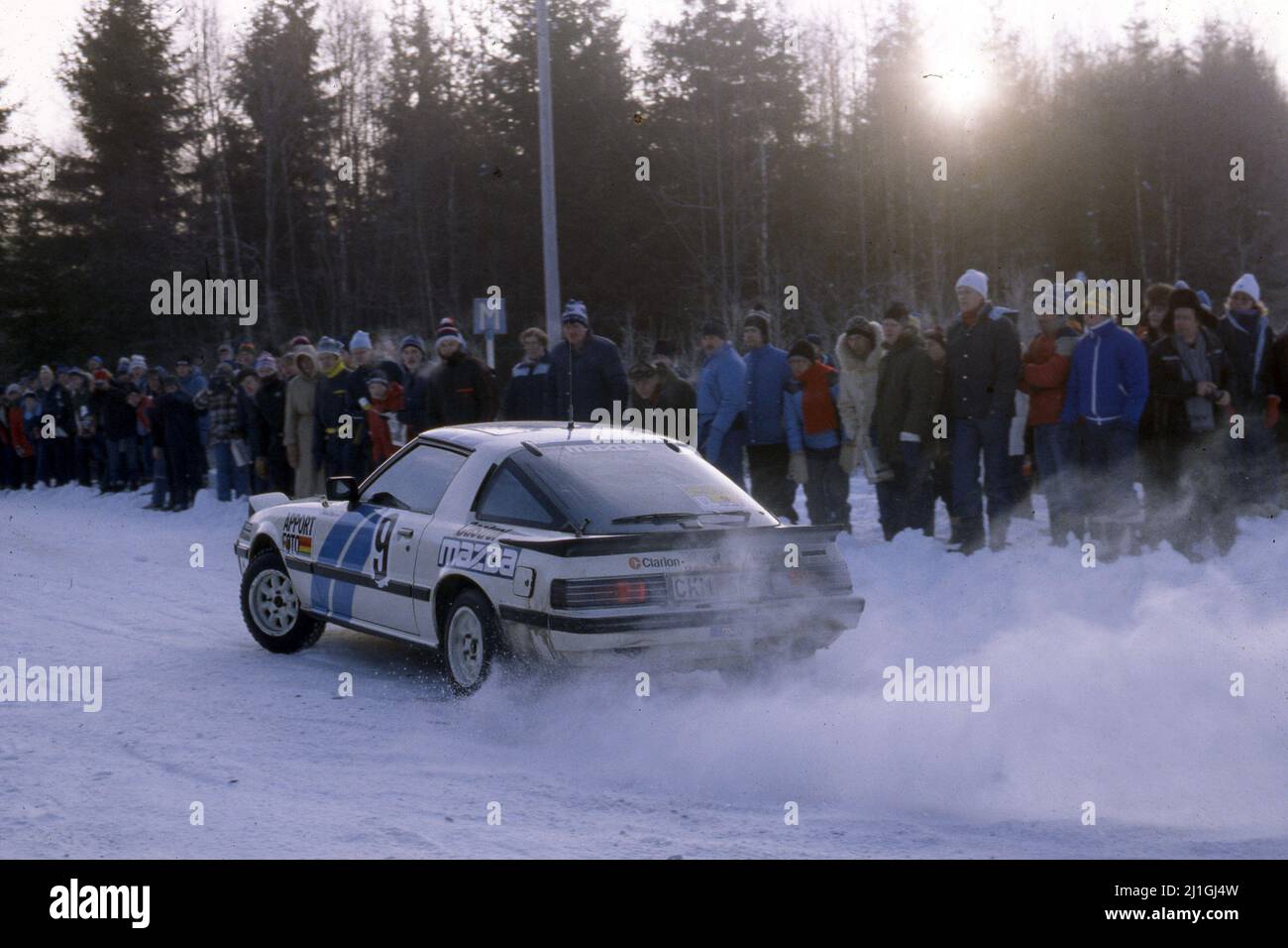 Bror Danielsson (SWE) Anders Eklind (SWE) Mazda RX7 GrA Stock Photo - Alamy