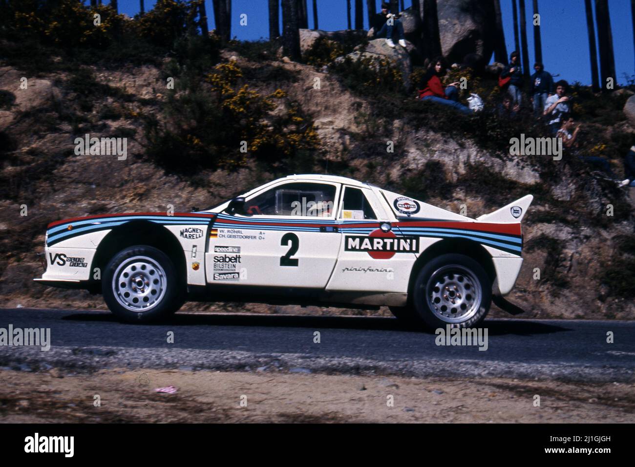 Walter Rohrl (GER) Christian Geistdorfer (GER) Lancia Rally 037 GrB ...