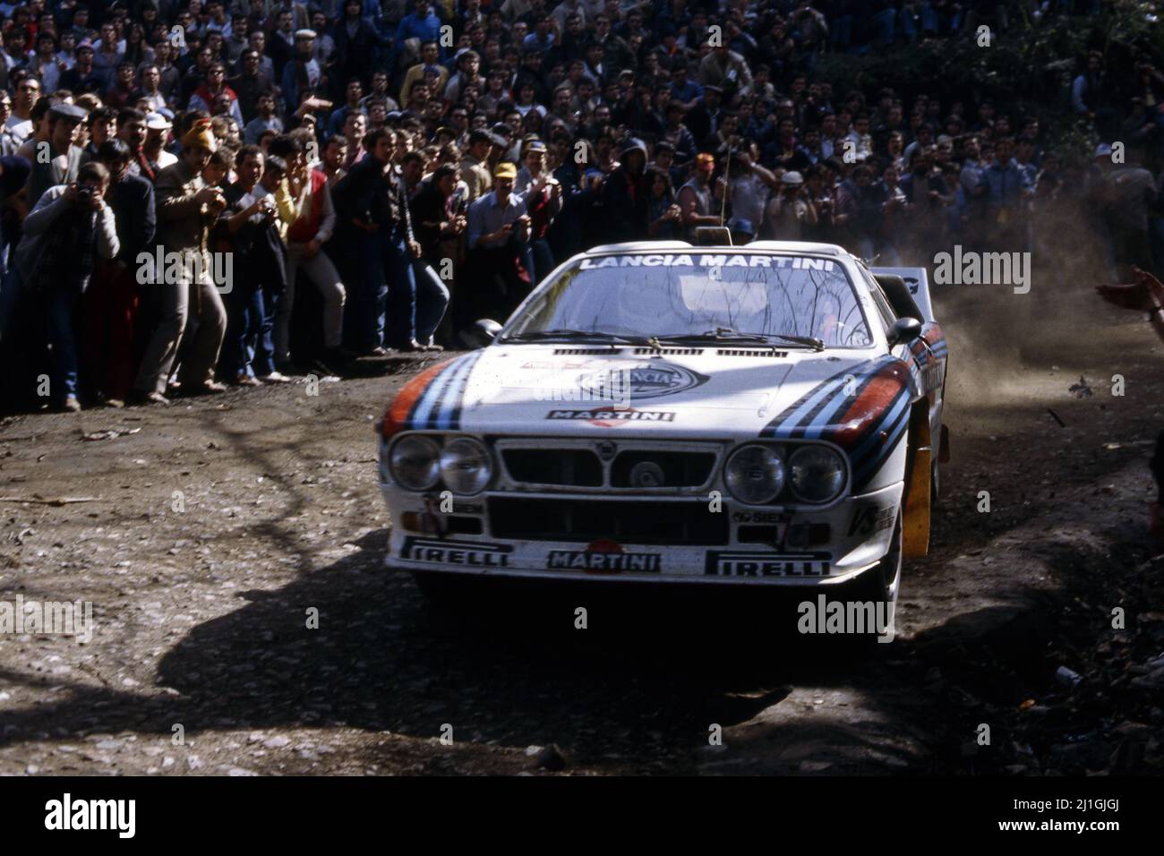 Walter Rohrl (GER) Christian Geistdorfer (GER) Lancia Rally 037 GrB ...