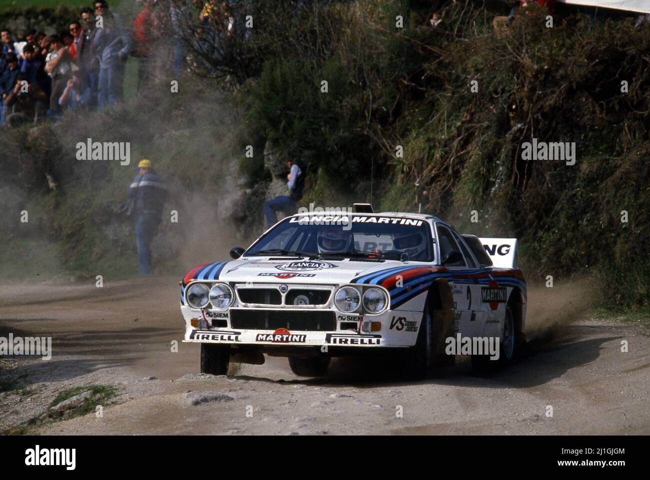 Walter Rohrl (GER) Christian Geistdorfer (GER) Lancia Rally 037 GrB ...