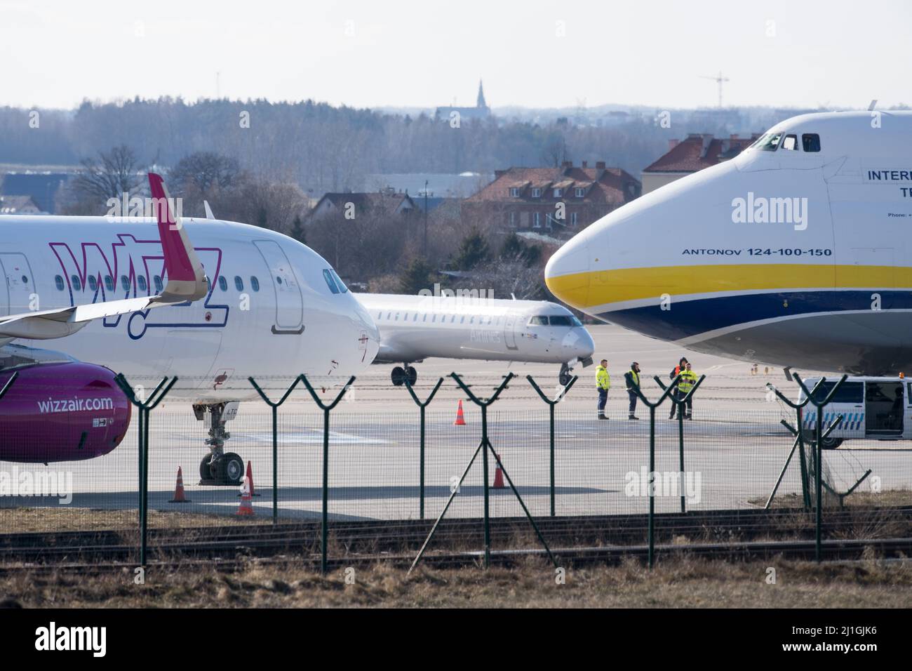 Russian strategic airlift jet aircraft Antonov An-124-100M Ruslan owned ...