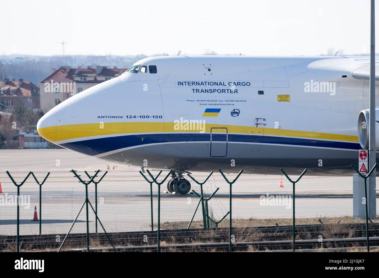 Russian strategic airlift jet aircraft Antonov An-124-100M Ruslan owned ...