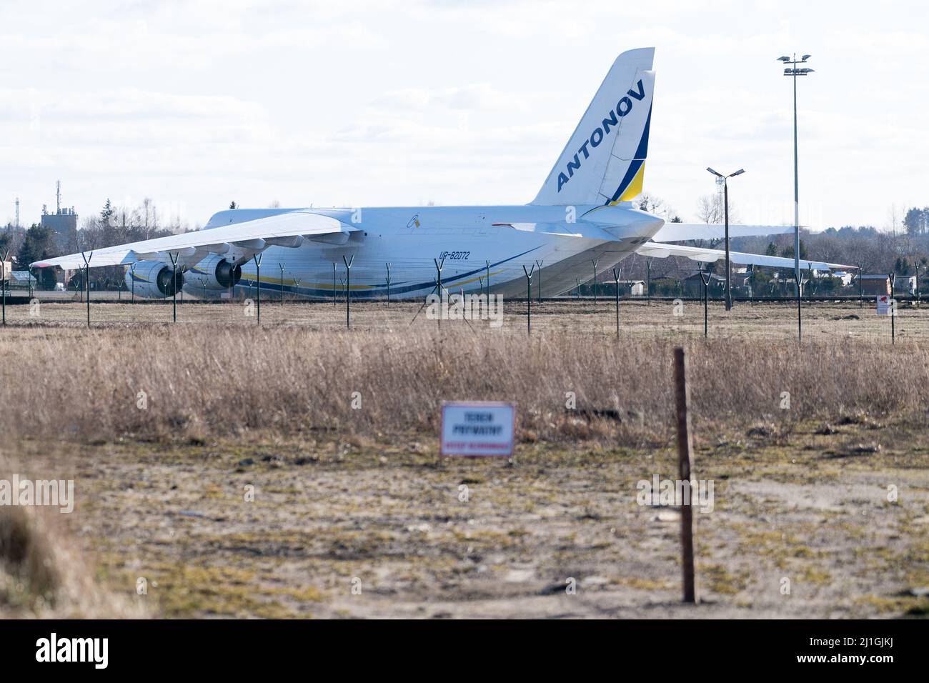 Russian strategic airlift jet aircraft Antonov An-124-100M Ruslan owned ...