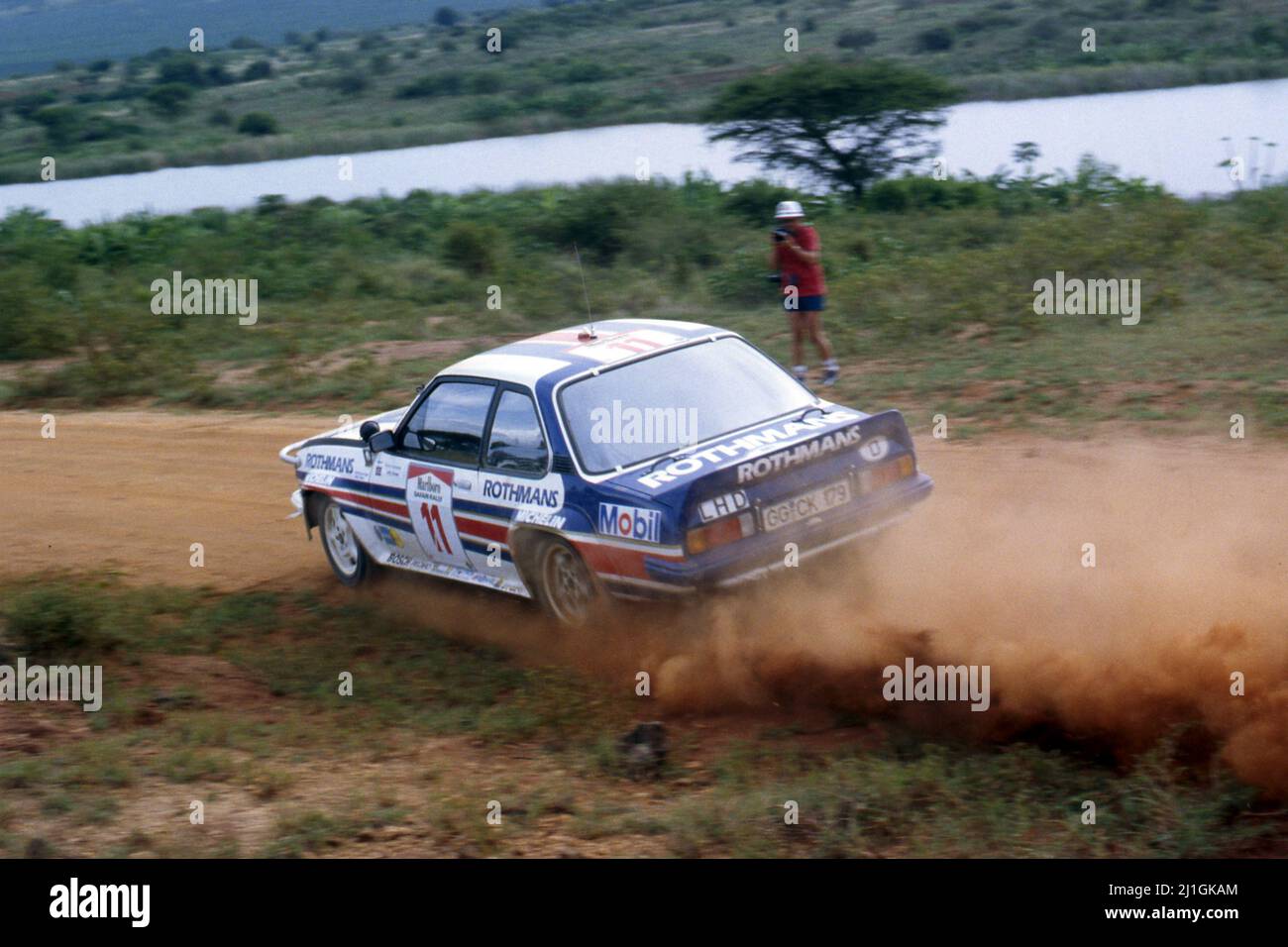 Rauno Aaltonen (FIN) Lofty Drews (EAK) Opel Ascona 400 GrB Rothmans ...