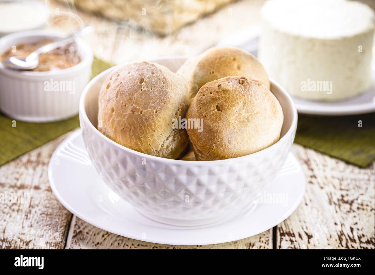 cheese bread, a delicacy much appreciated in Brazil. called "Pão de ...