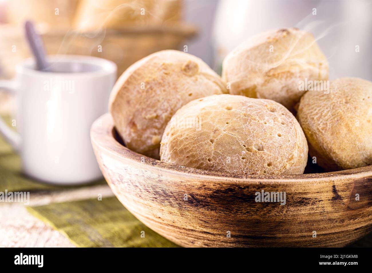 cheese bread, a delicacy much appreciated in Brazil. called "Pão de ...