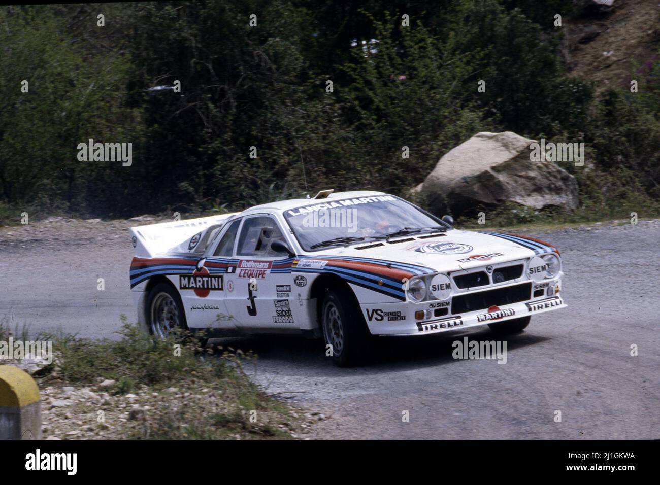 Walter Rohrl (GER) Christian Geistdorfer (GER) Lancia Rally 037 GrB ...