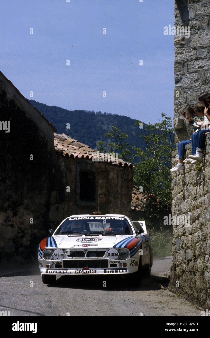 Walter Rohrl (GER) Christian Geistdorfer (GER) Lancia Rally 037 GrB ...