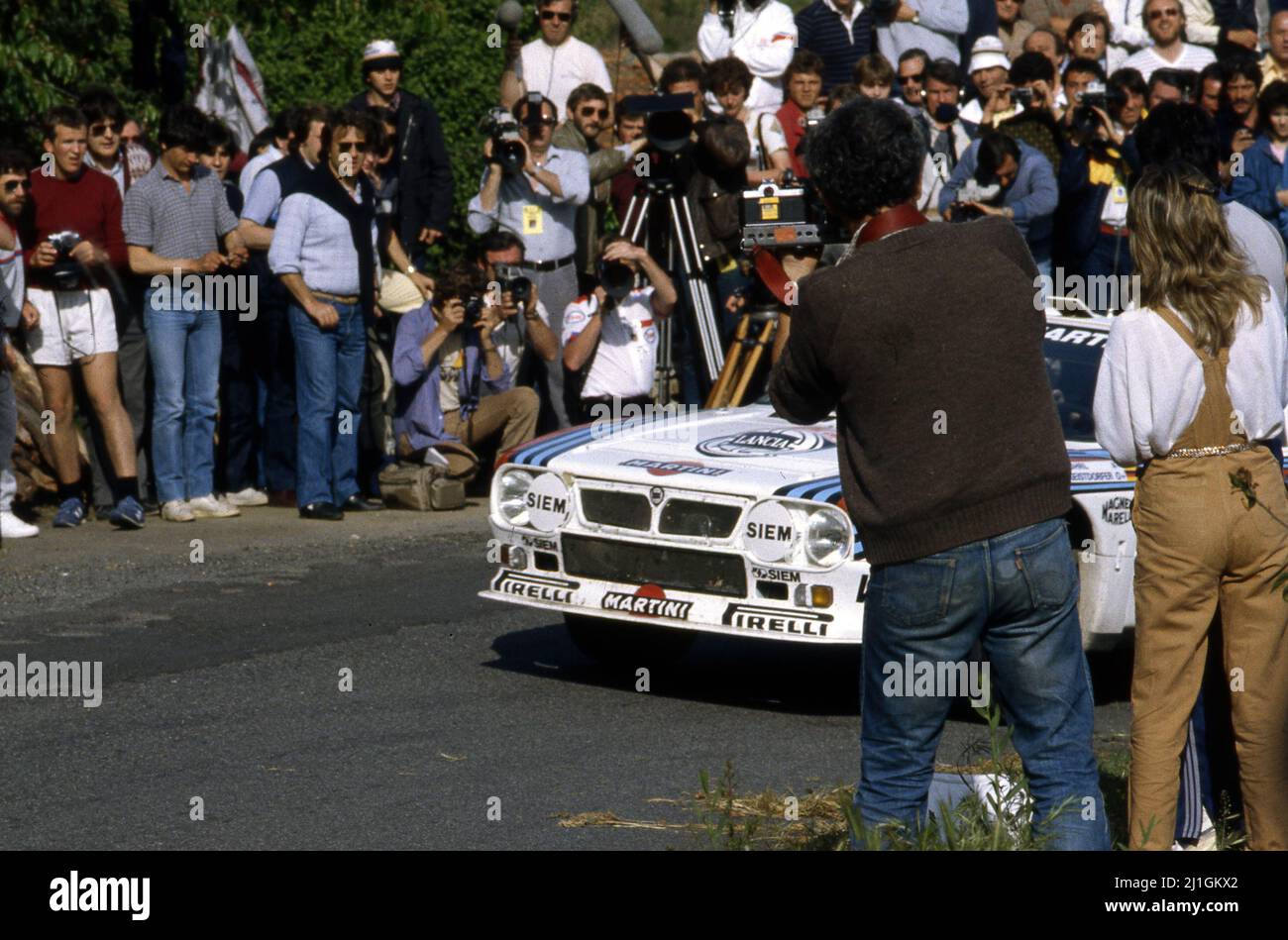 Walter Rohrl (GER) Christian Geistdorfer (GER) Lancia Rally 037 GrB ...