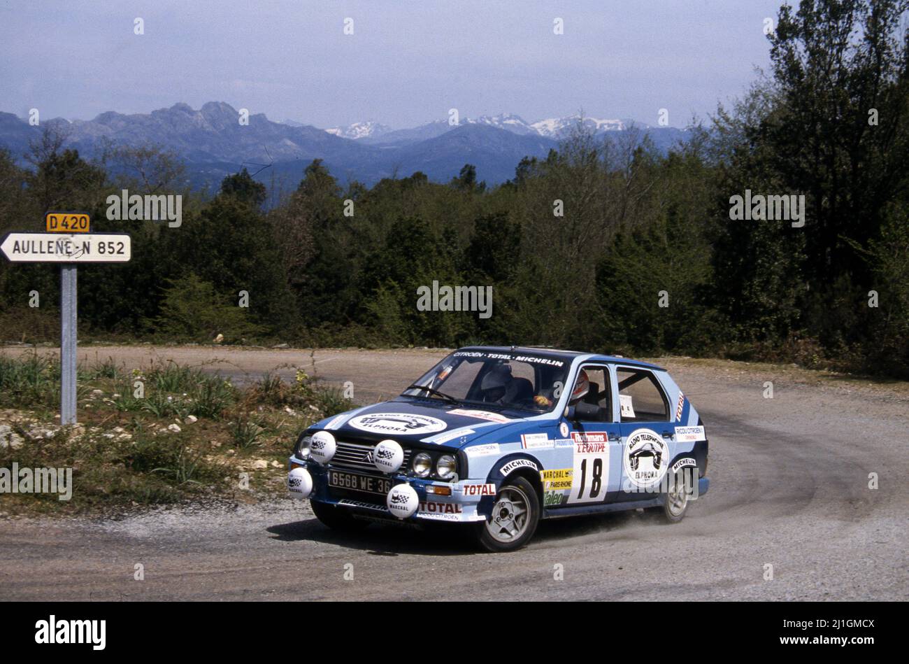 Alain Coppier (FRA) Josepha Laloz (FRA) Citroen Visa Chrono GrB Stock ...