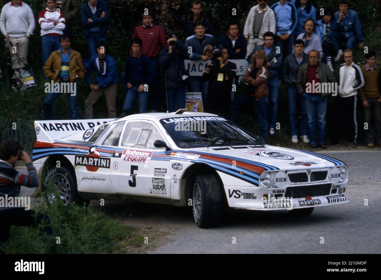 Walter Rohrl (GER) Christian Geistdorfer (GER) Lancia Rally 037 GrB ...