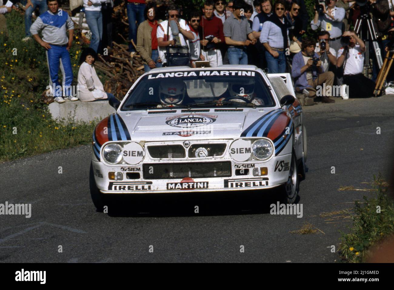 Walter Rohrl (GER) Christian Geistdorfer (GER) Lancia Rally 037 GrB ...