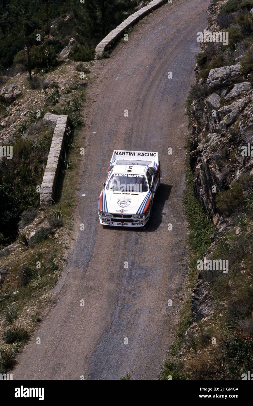 Walter Rohrl (GER) Christian Geistdorfer (GER) Lancia Rally 037 GrB ...