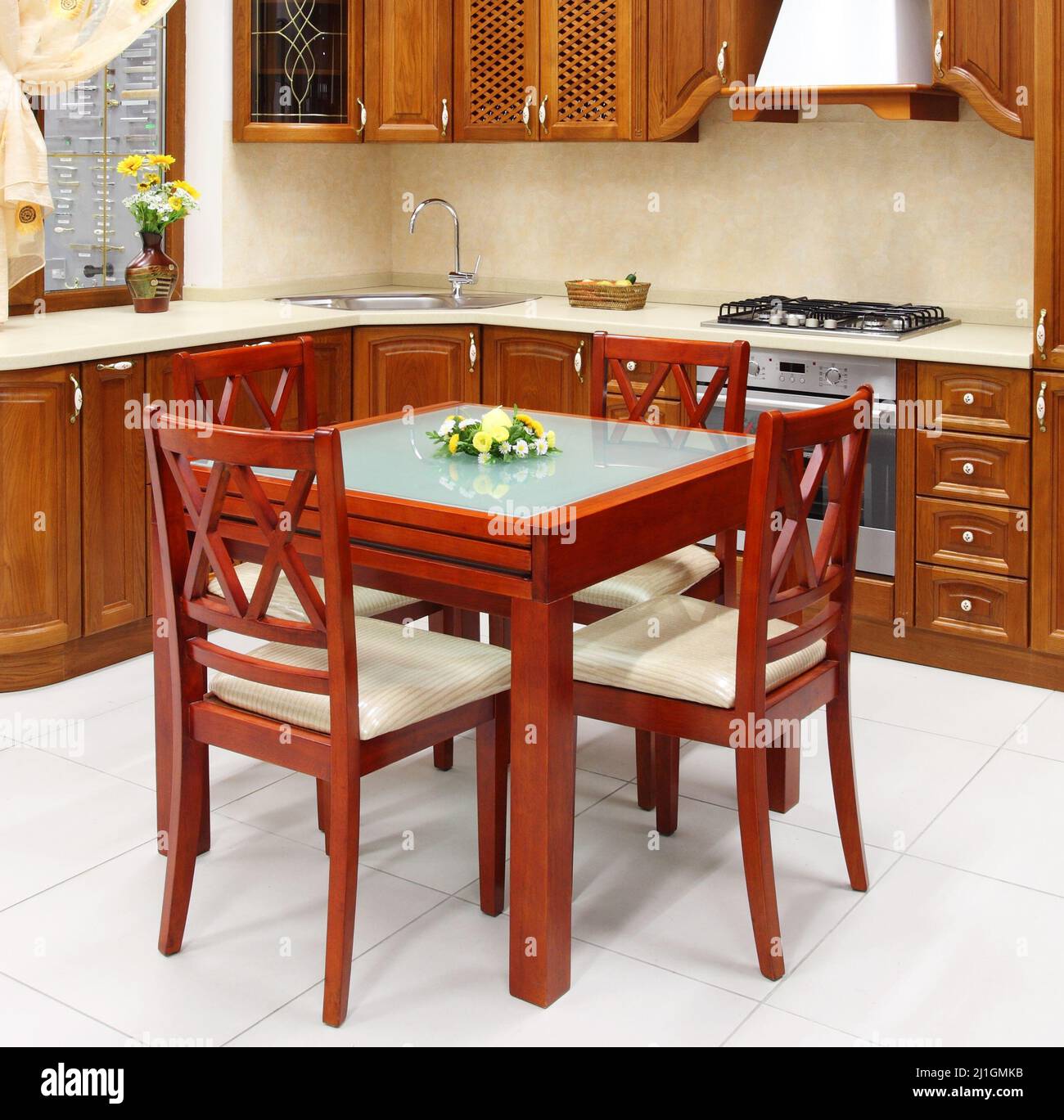 The new kitchen room, modern design Stock Photo - Alamy