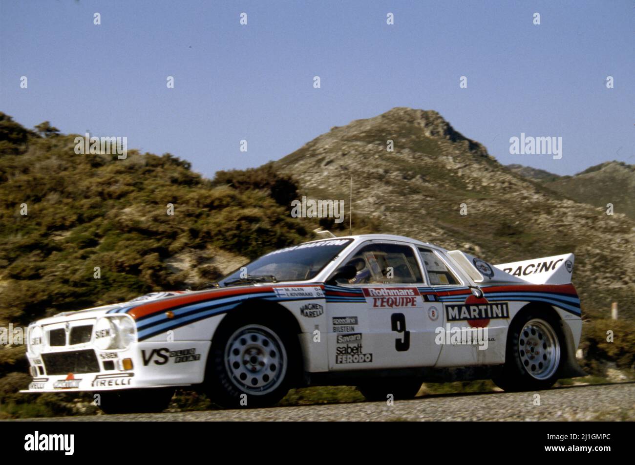 Markku Alen (FIN) Ilkka Kivimaki (FIN) Lancia Rally 037 GrB Martini ...