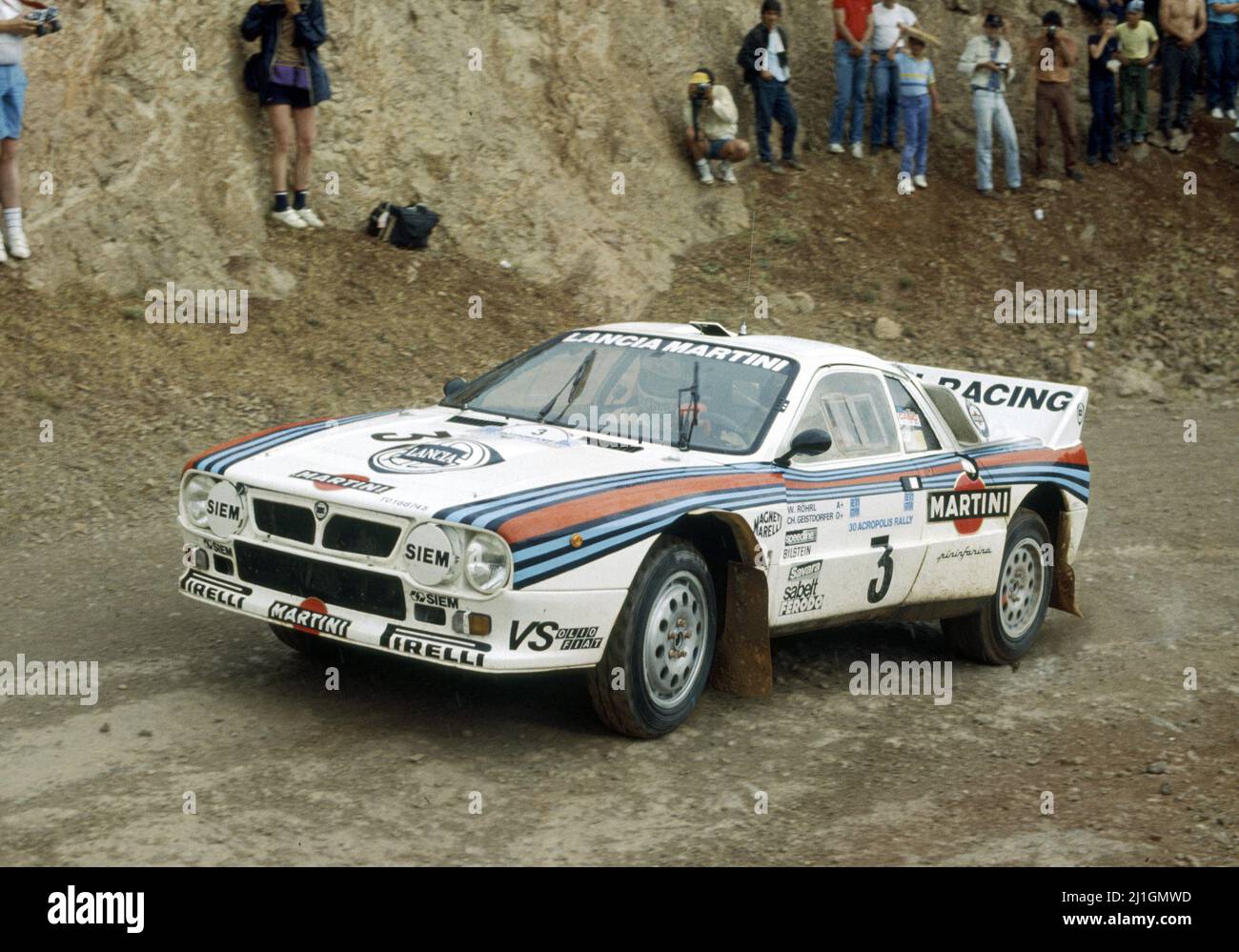 Walter Rohrl (GER) Christian Geistdorfer (GER) Lancia Rally 037 GrB ...