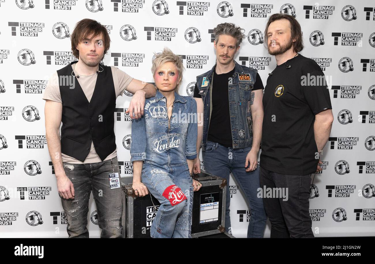 (left to right) Sydney Rae White, Rob Kendrick, Cameron White, and Pete ...