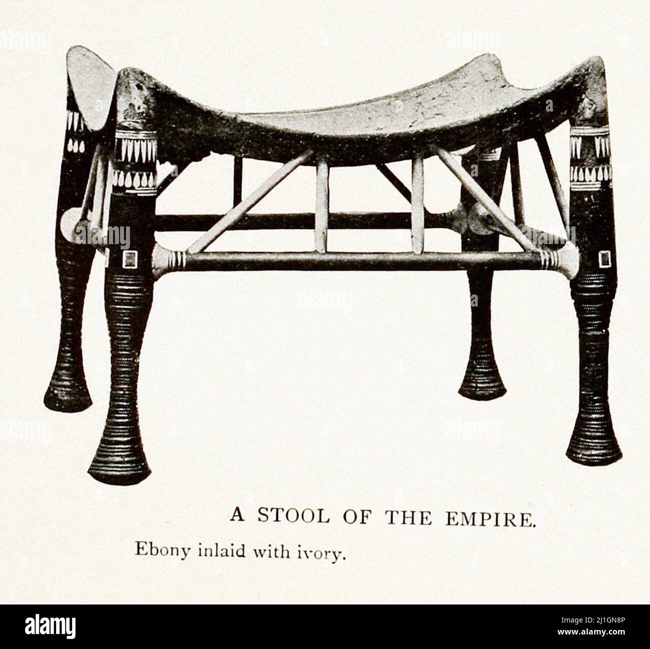 Ancient Egypt. The New Kingdom (1549–1069 BC). 1912 A stool of the ...