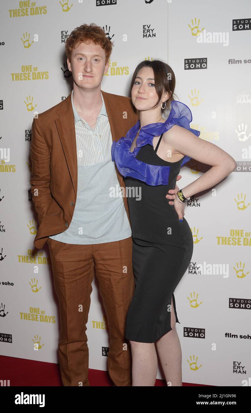 Will Merrick and Phoebe McNally arrives for the UK premiere of One Of ...