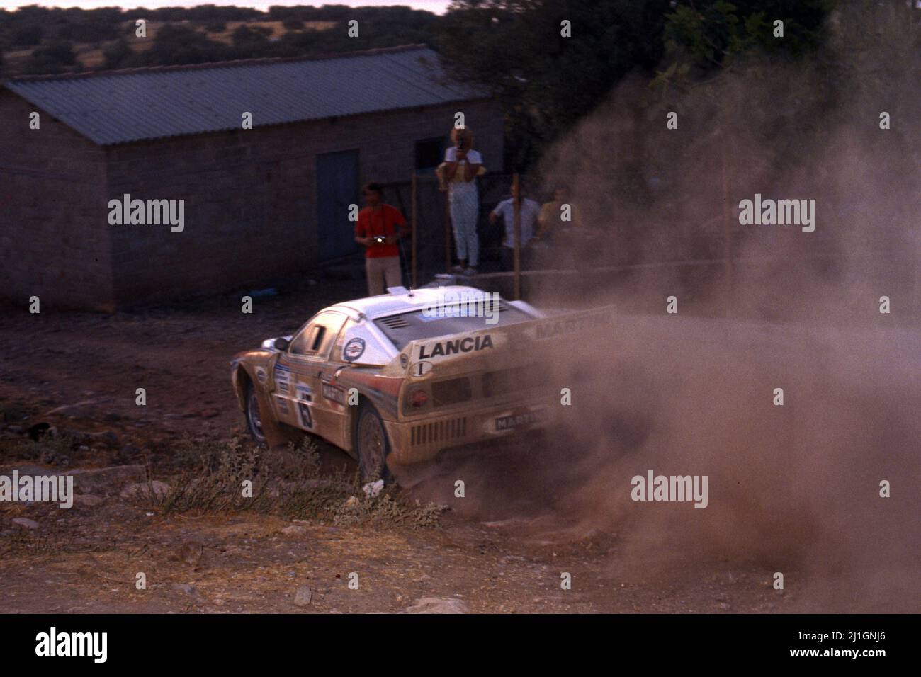 Attilio Bettega (ITA) Maurizio Perissinot (ITA) Lancia Rally 037 GrB ...