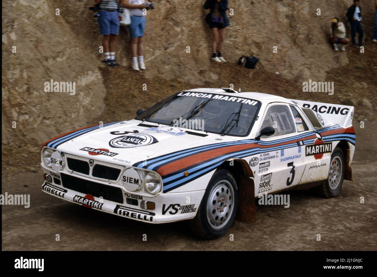 Walter Rohrl (GER) Christian Geistdorfer (GER) Lancia Rally 037 GrB ...