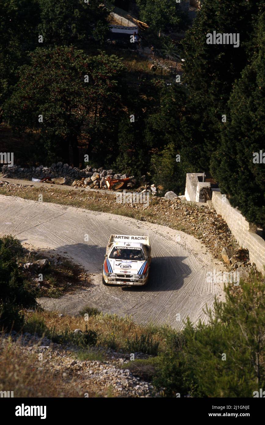 Walter Rohrl (GER) Christian Geistdorfer (GER) Lancia Rally 037 GrB ...