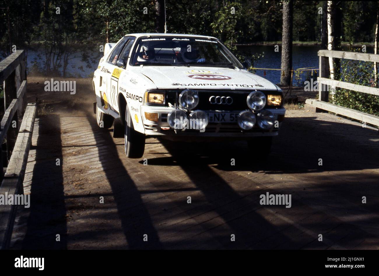 Lasse Lampi (FIN) Pentti Kuukkala (FIN) Audi Quattro GrB VV Auto OY ...