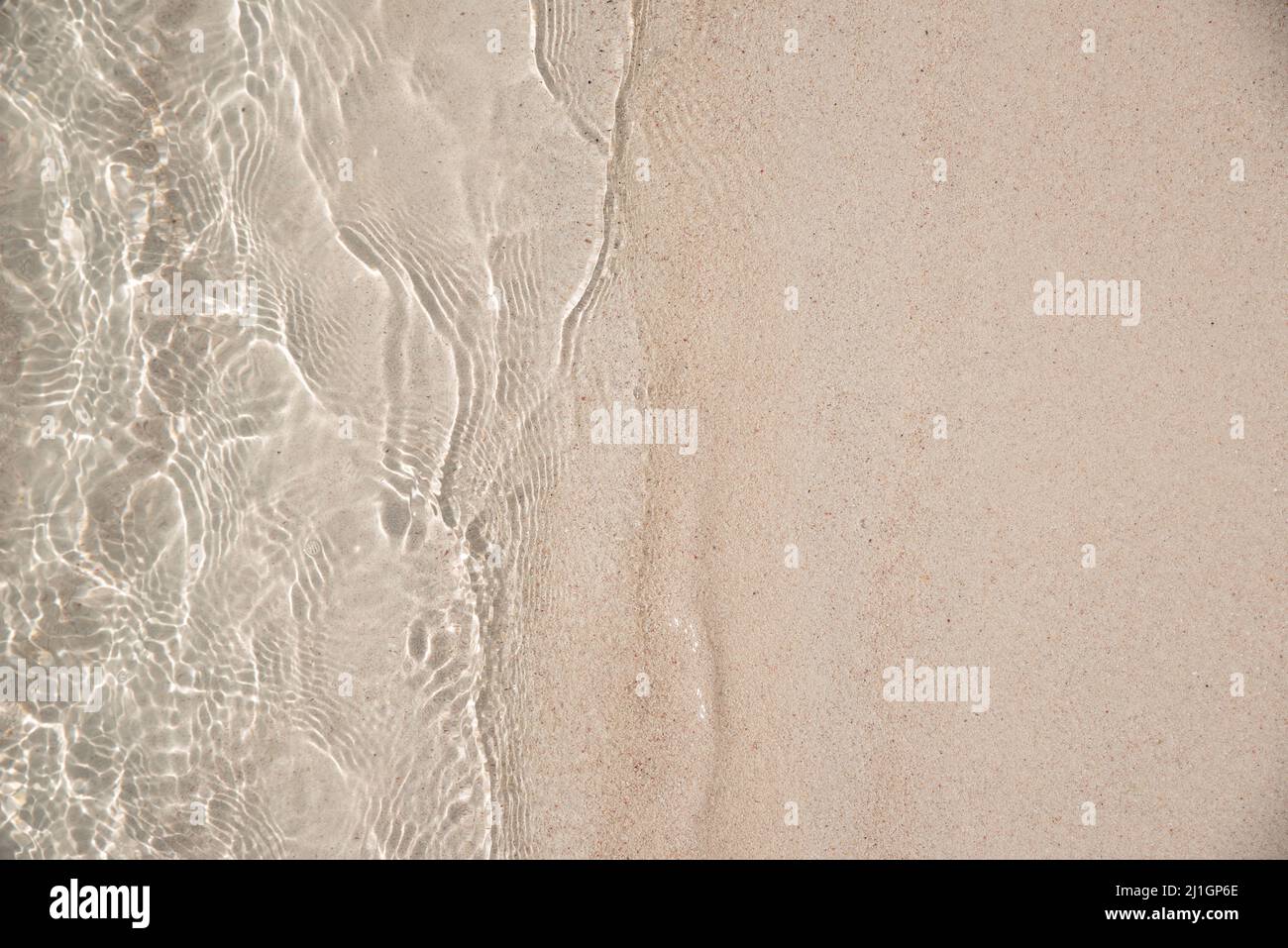 Tropical Caribbean beach with pink sand and come sea Stock Photo - Alamy