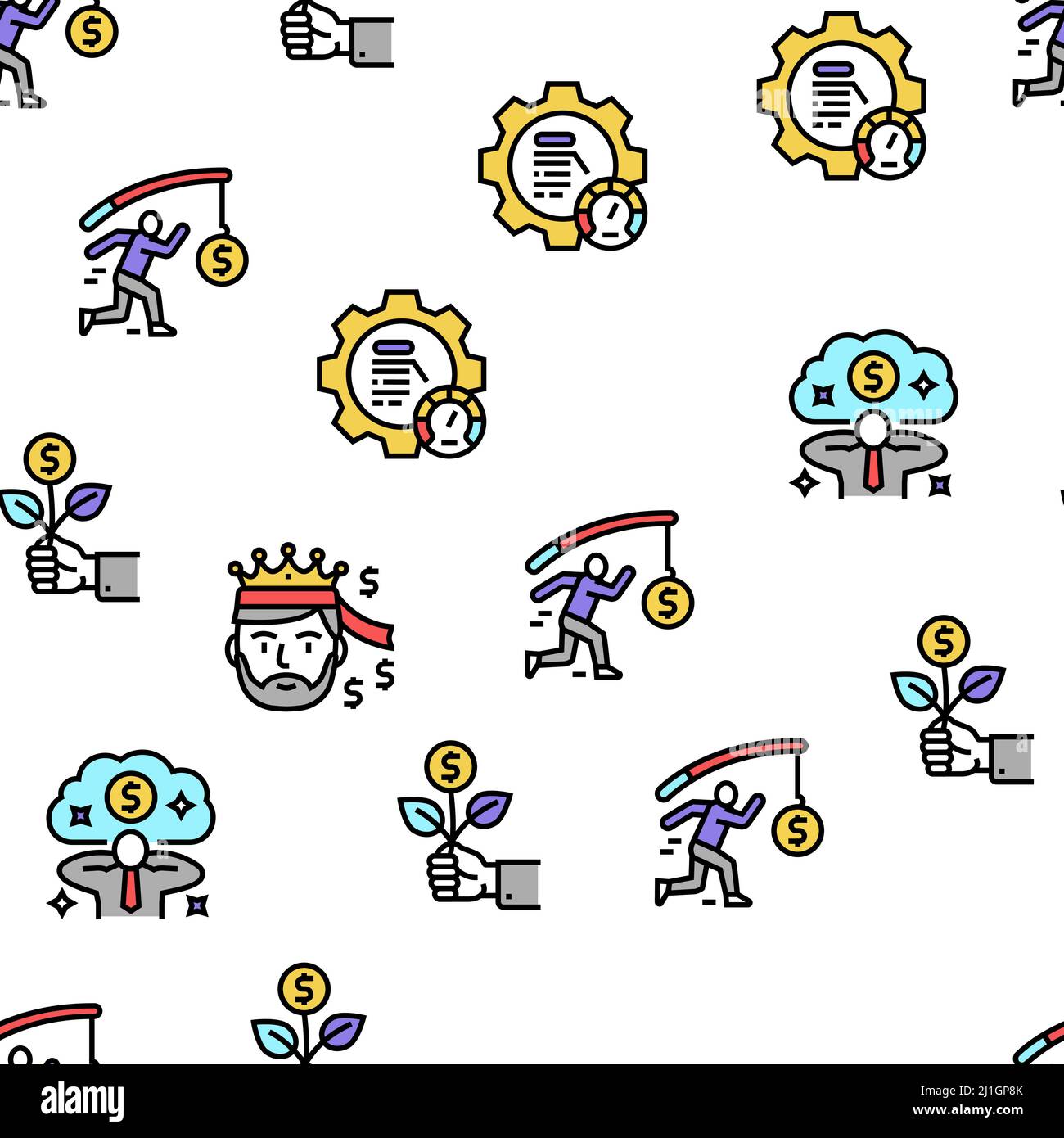 Running growth pattern Stock Vector Images - Alamy