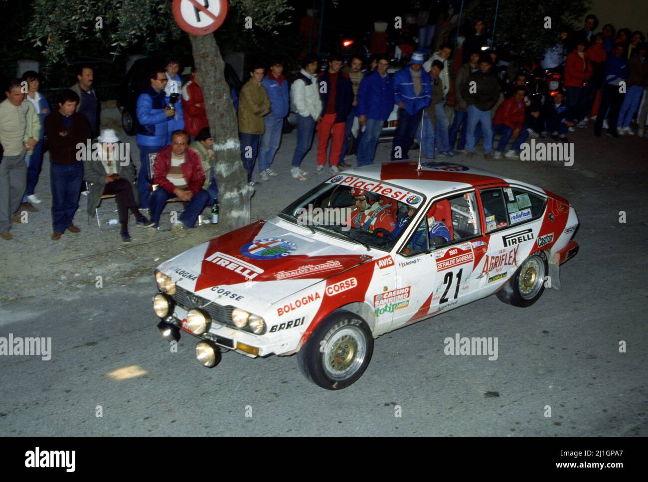 Bruno Bentivogli (ITA) Stefano Steve Evangelisti (ITA) Alfa Romeo GTV6 ...