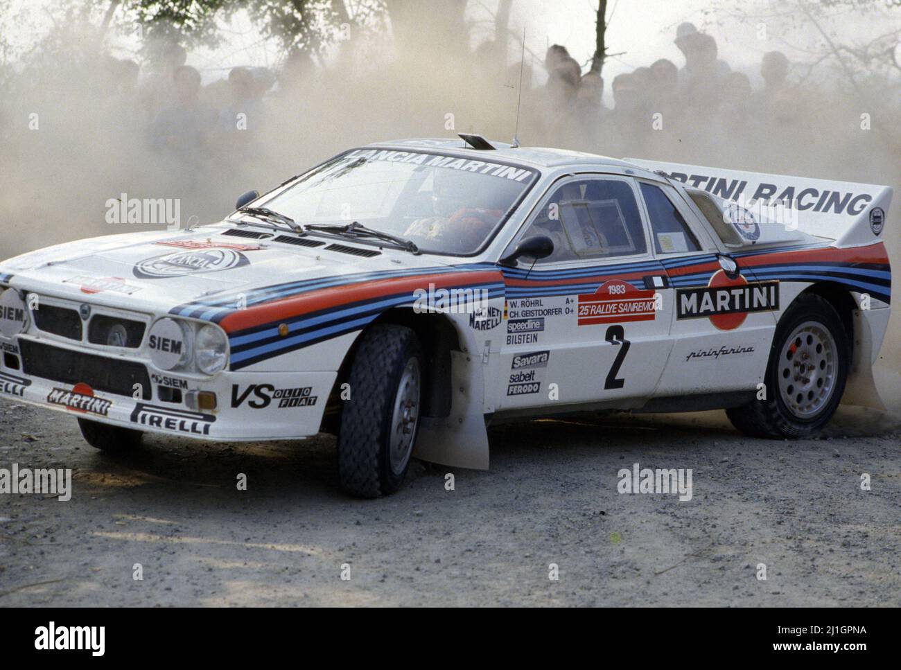 Walter Rohrl (GER) Christian Geistdorfer (GER) Lancia Rally 037 GrB ...