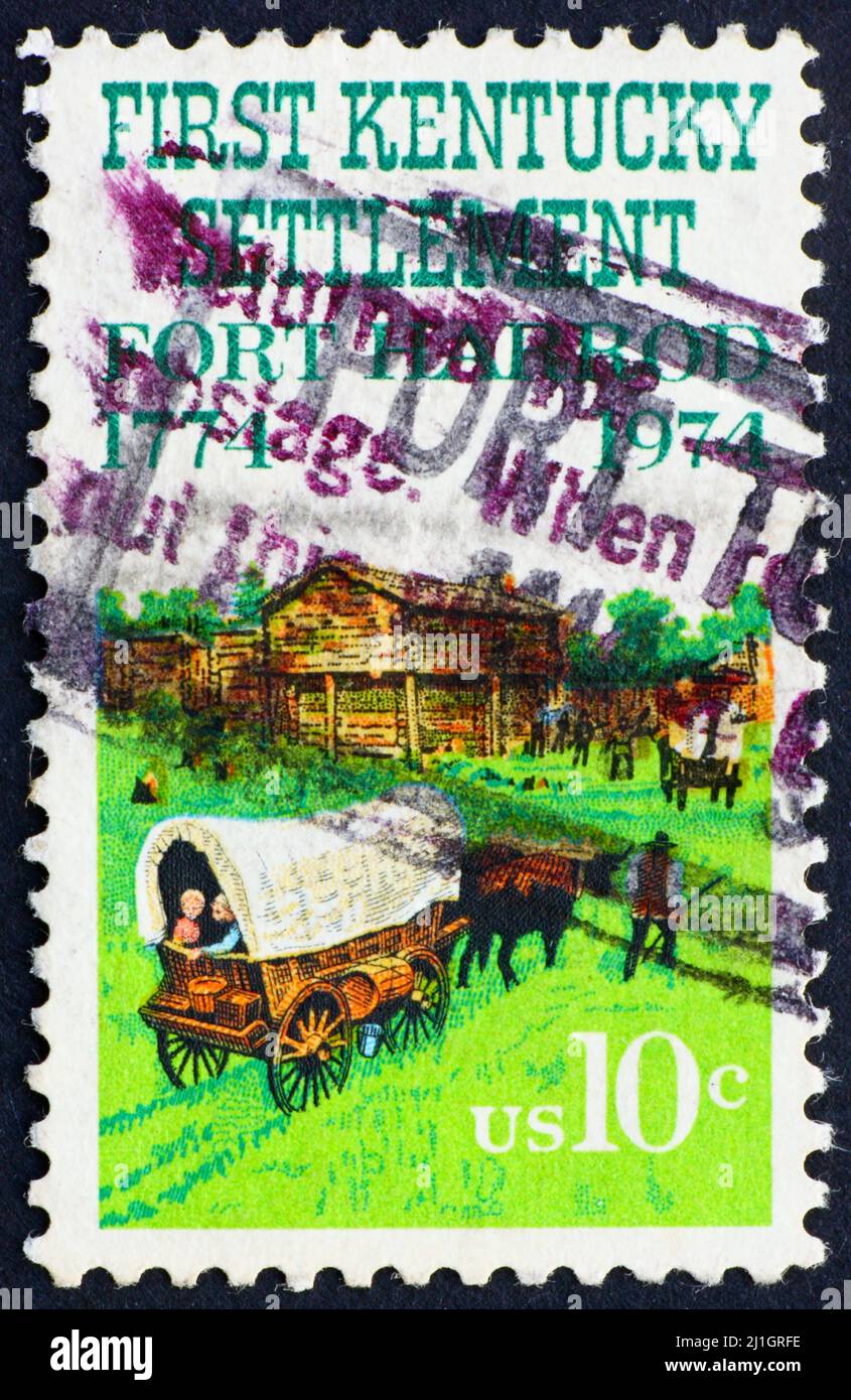 UNITED STATES OF AMERICA - CIRCA 1974: a stamp printed in the United ...