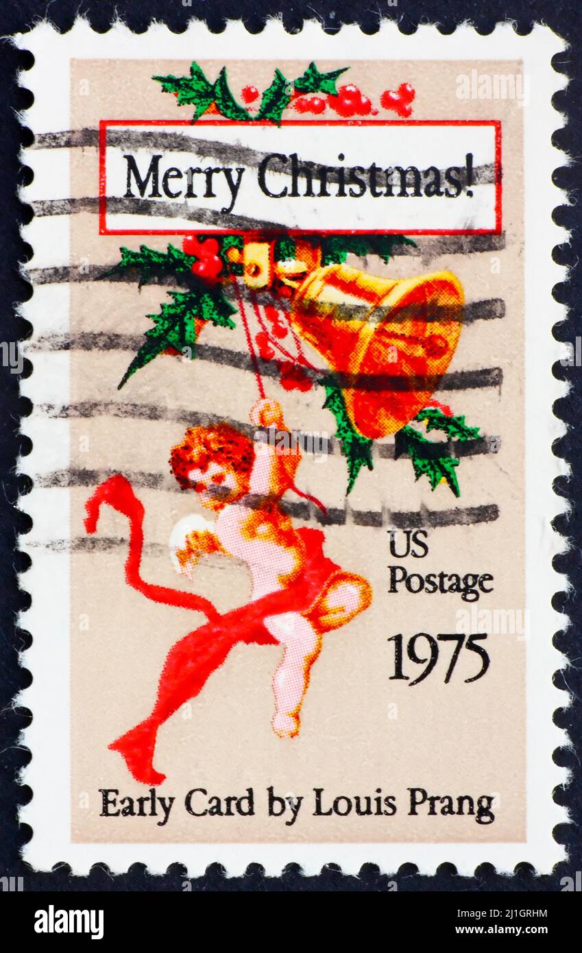 UNITED STATES OF AMERICA - CIRCA 1975: a stamp printed in the United ...