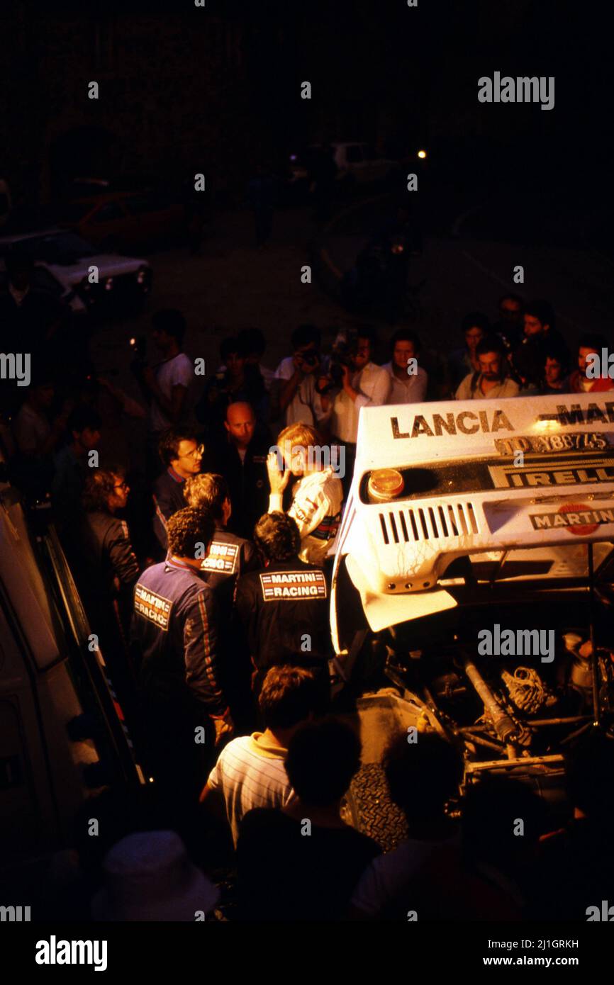 Walter Rohrl (GER) Lancia Rally 037 GrB Martini Racing 2nd position ...