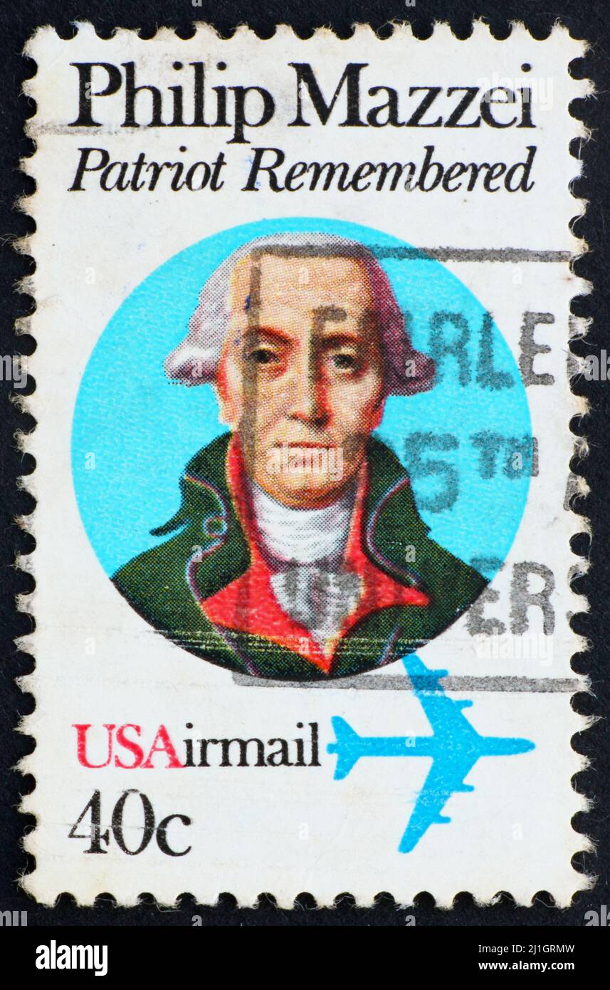 UNITED STATES OF AMERICA - CIRCA 1980: a stamp printed in the USA shows ...